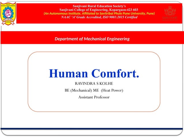 HUMAN COMFORT and comfort chart.pptx