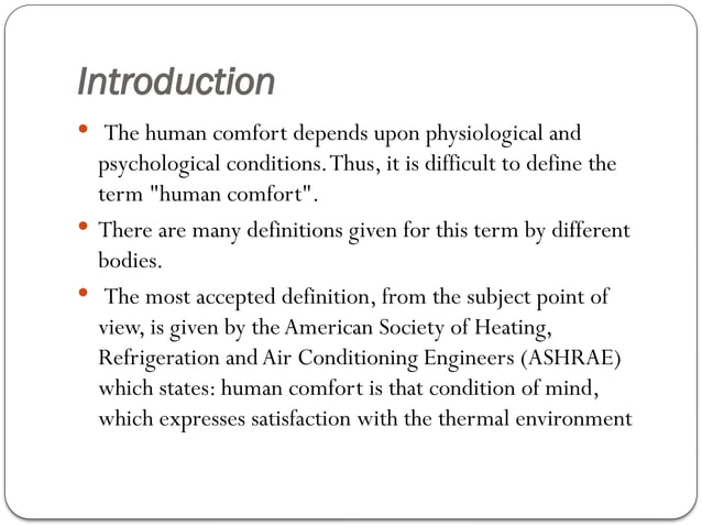 HUMAN COMFORT and comfort chart.pptx