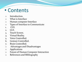 Human computer interaction | PPT