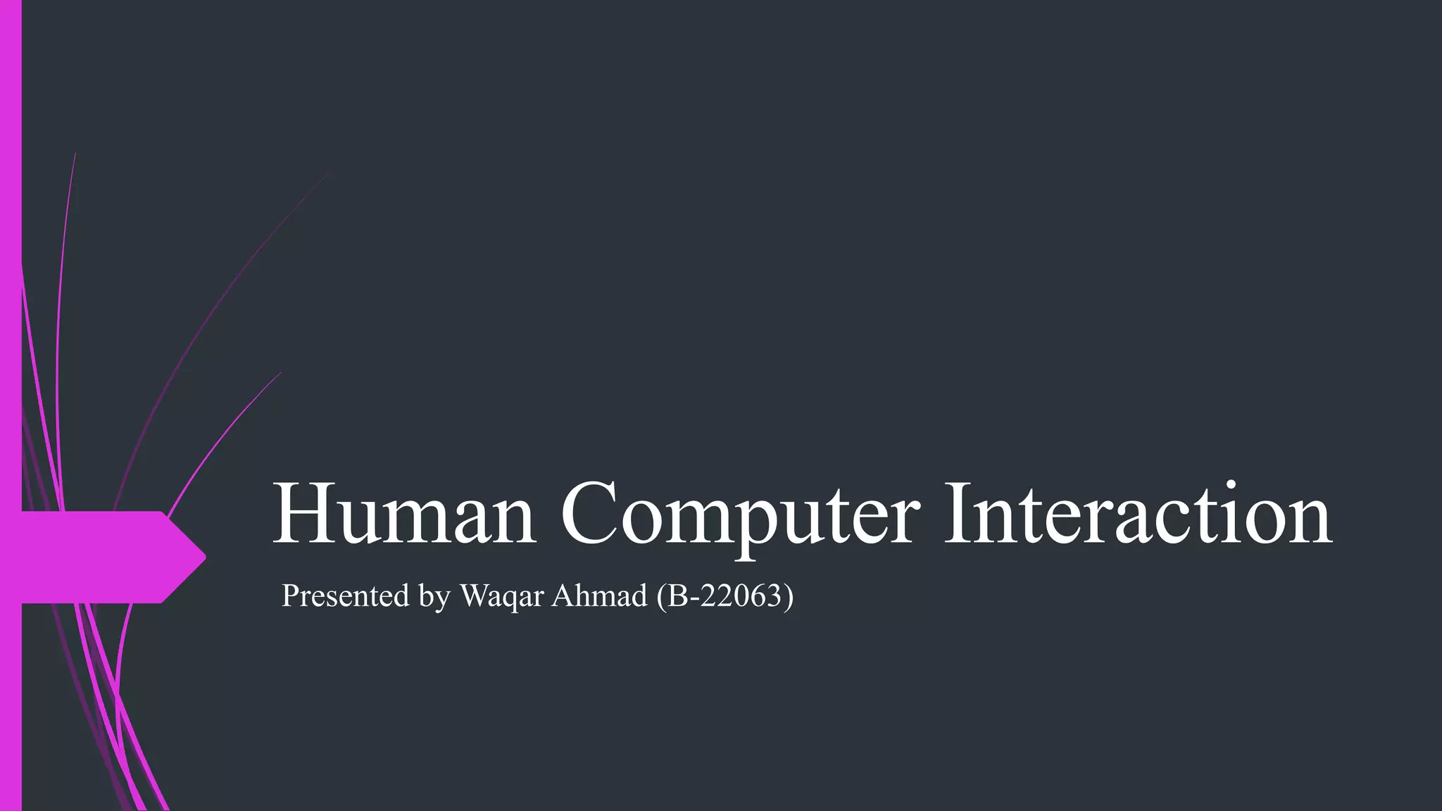 Human Computer Interaction E Commerce Project Pptx Technology And Computing