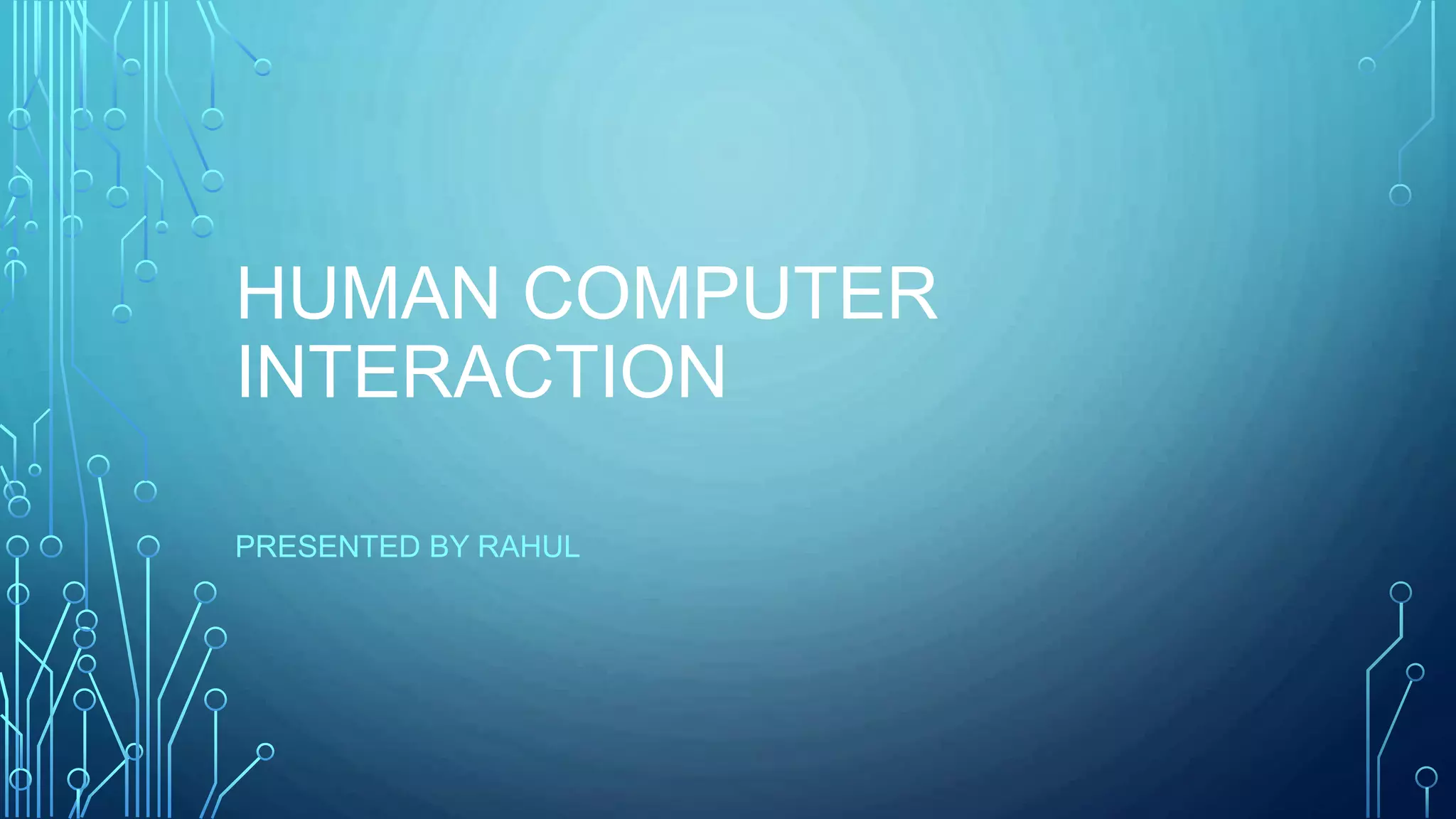 HUMAN COMPUTER INTERACTION.pptx | Operating Systems | Computer Software and Applications