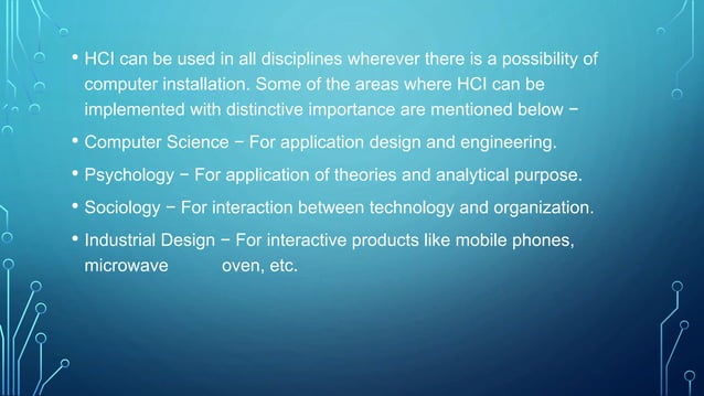 HUMAN COMPUTER INTERACTION.pptx | Operating Systems | Computer Software and Applications
