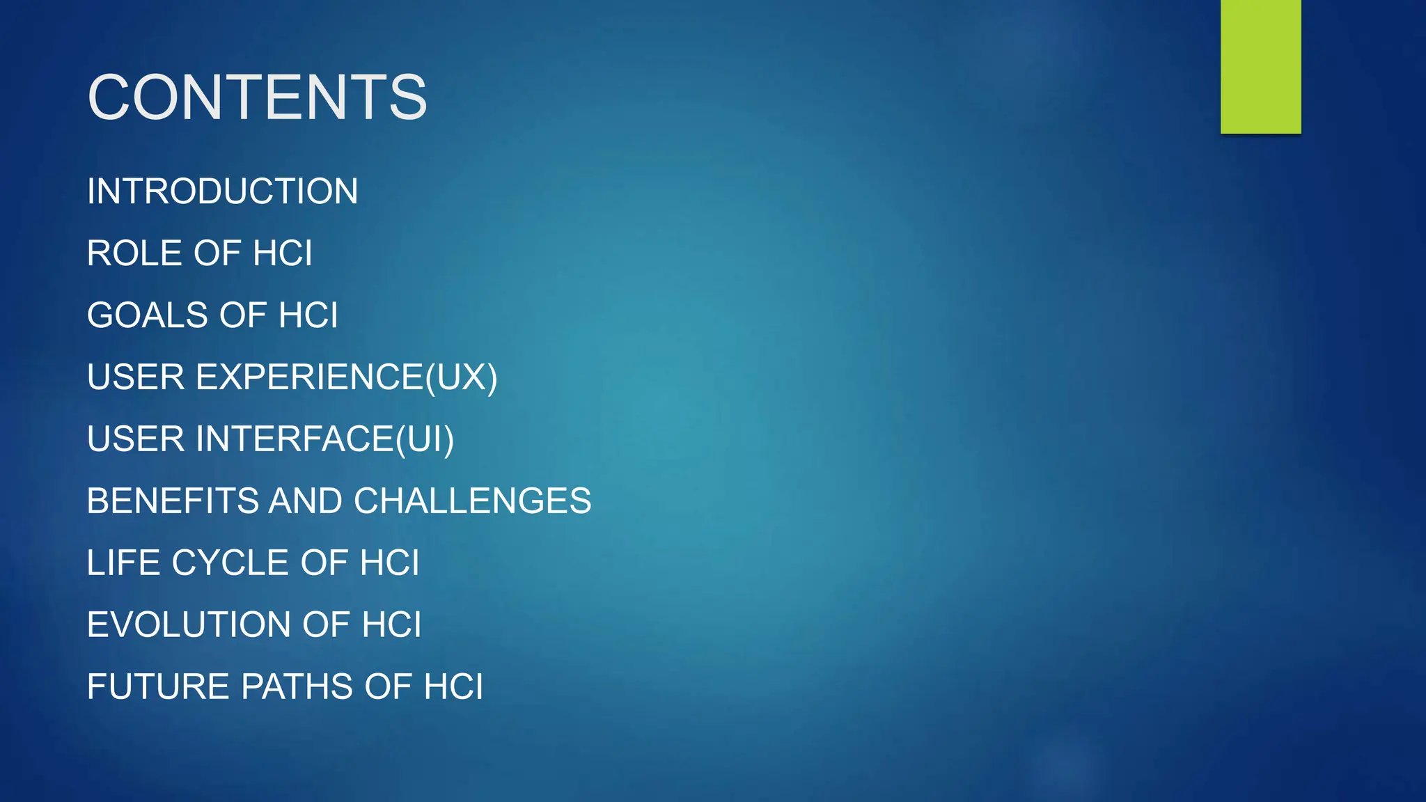 human computer interaction presentation briefly | PPTX