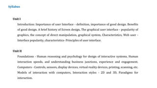 Human Computer Interaction: Introduction | PPTX