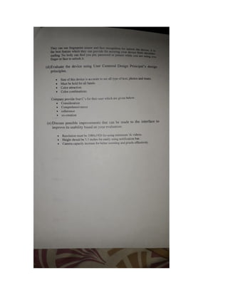 Human computer interaction assignment 01 | DOC