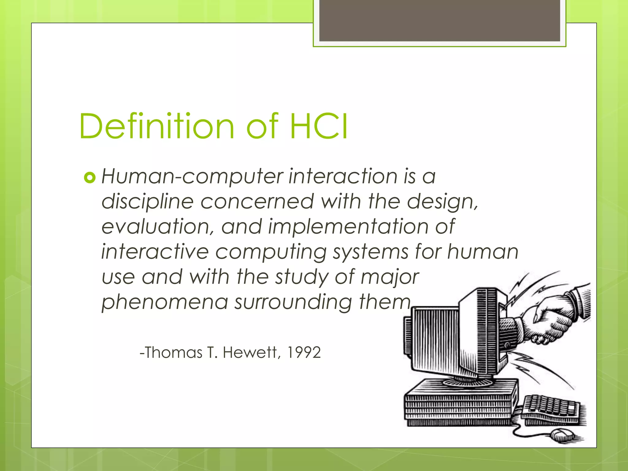 Human Computer Interaction (HCI) | PPTX