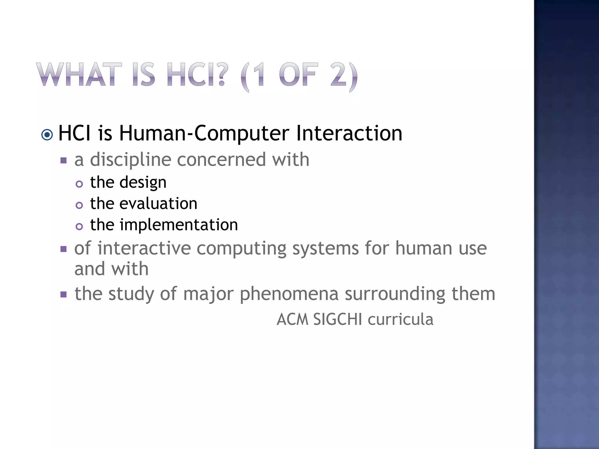 Human computer interaction | PPTX