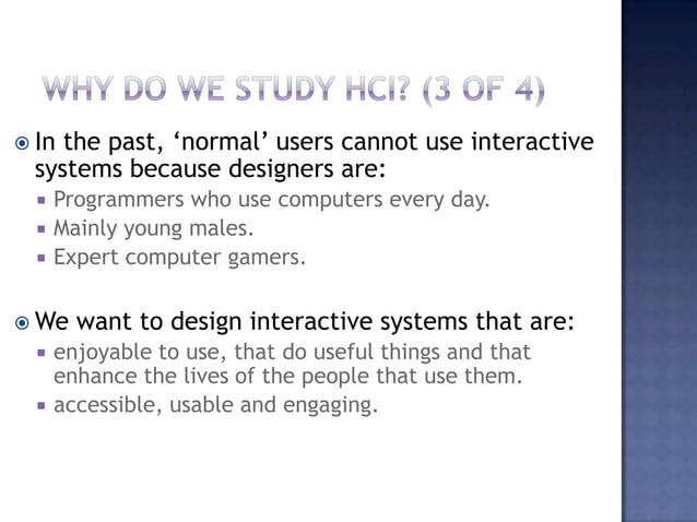 Human computer interaction | PPT