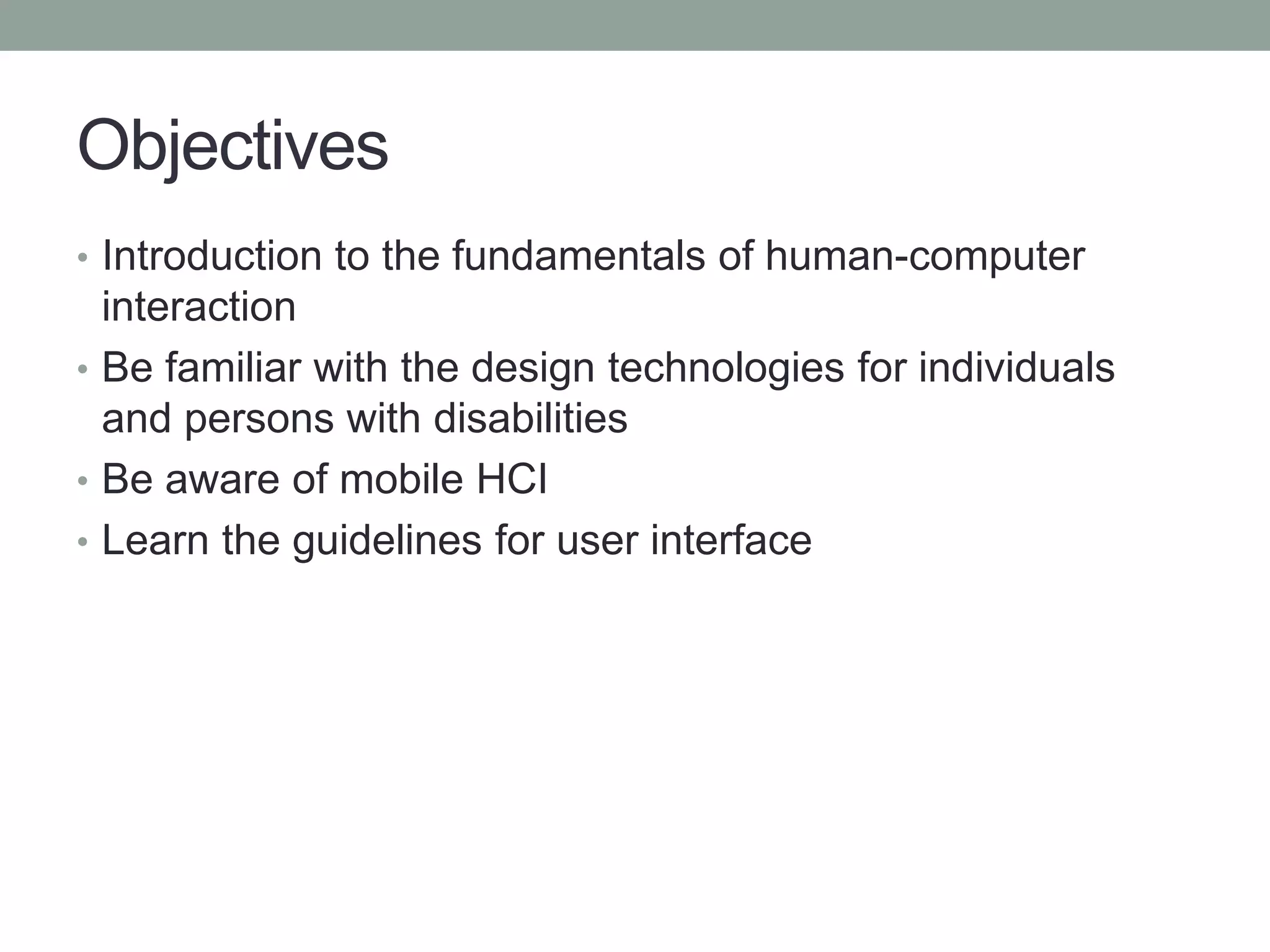 Human Computer Interaction unit 1 | PPTX