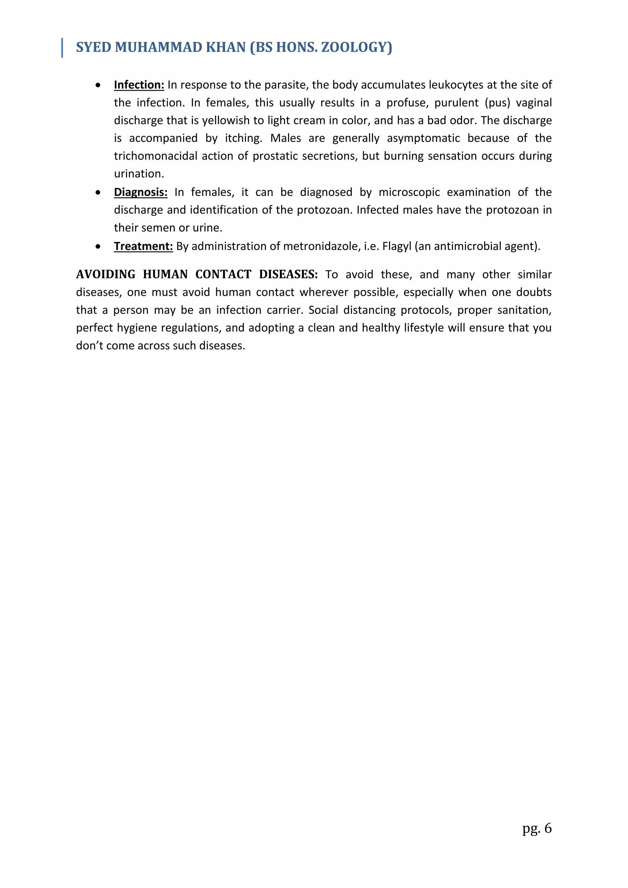 Human Contact Diseases | PDF