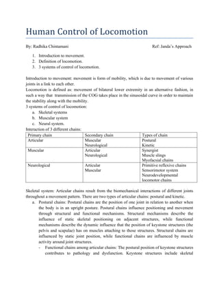 Human control of_locomotion | PDF