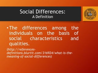 Human Cultural Variation/ Social Differences | PPTX