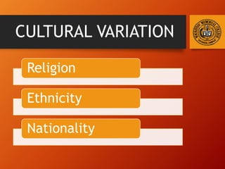 Human Cultural Variation/ Social Differences | PPTX