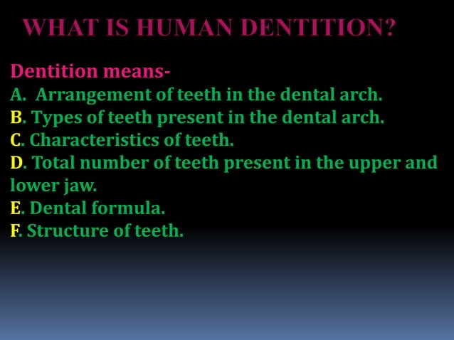 Human dentition | PPTX