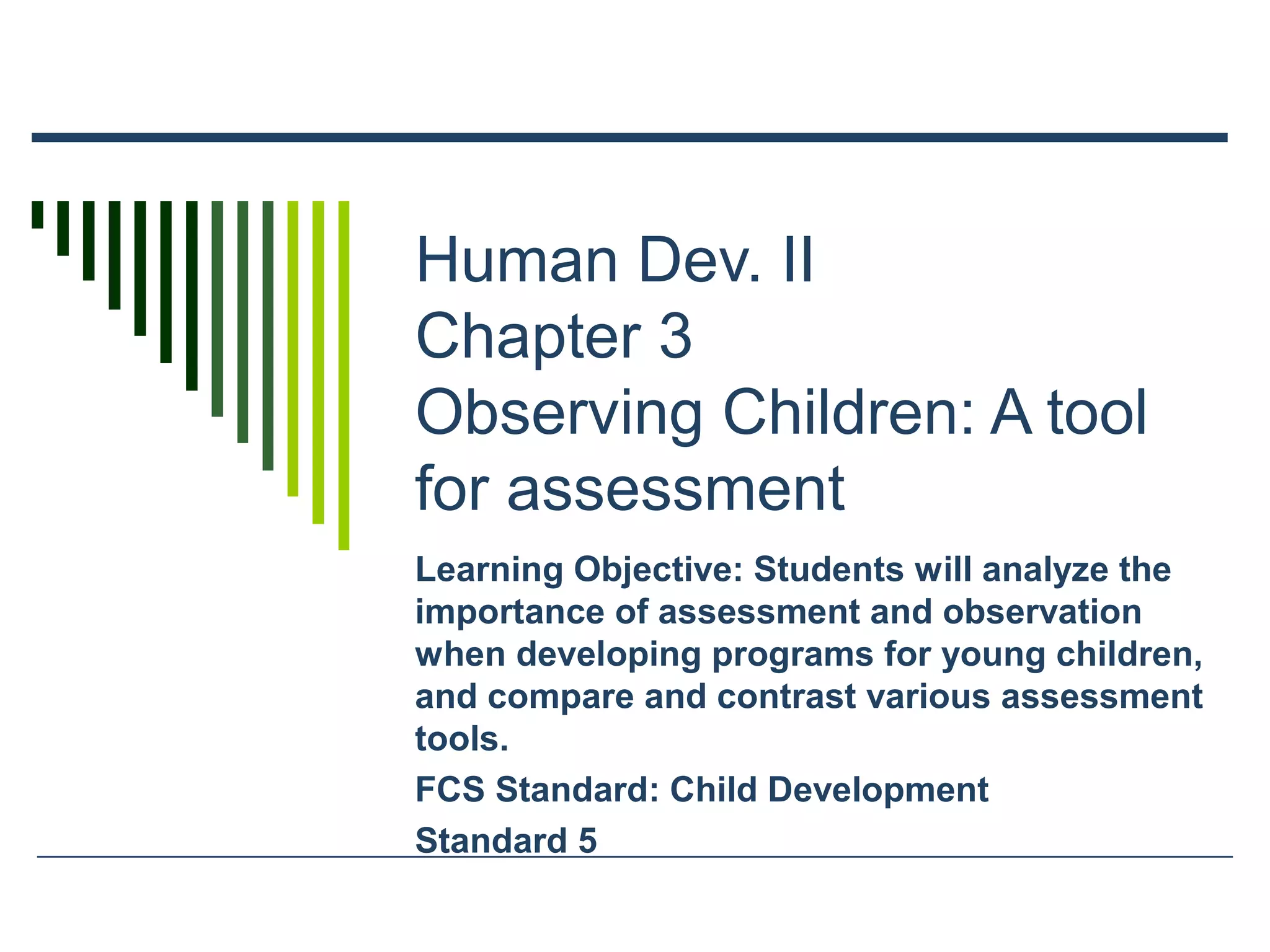 Human Development 2 - Observing Children | PPT