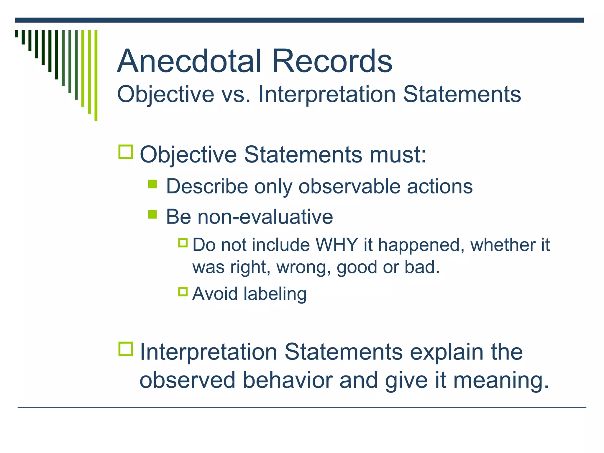 Human Development 2 - Observing Children | PPT