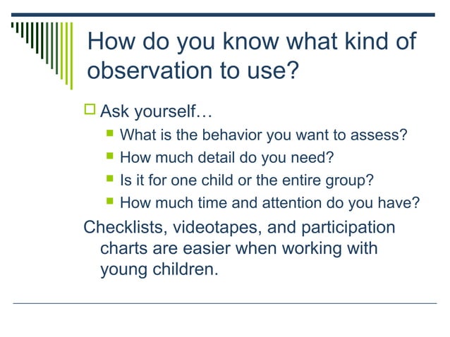 Human Development 2 - Observing Children | PPT