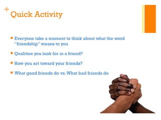 The Stages of Friendship | PPT