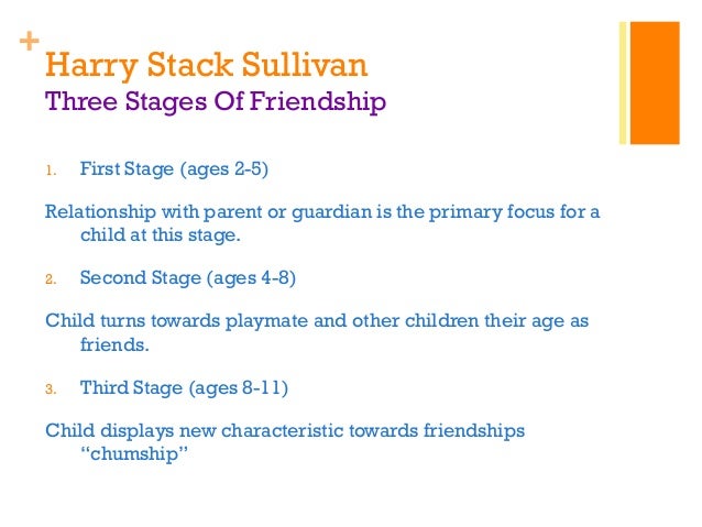 The Stages of Friendship