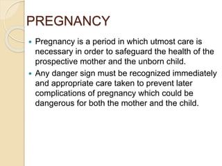 PREGNANCY AND ITS COMPLICATIONS | PPTX