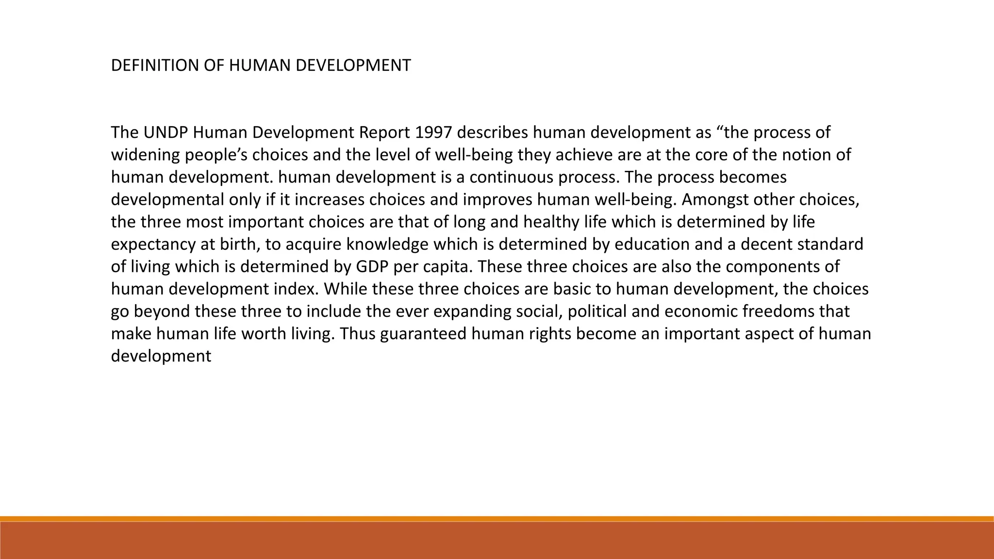 Human Development Index and Human Development Issue | PPTX