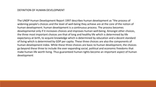 Human Development Index and Human Development Issue | PPT