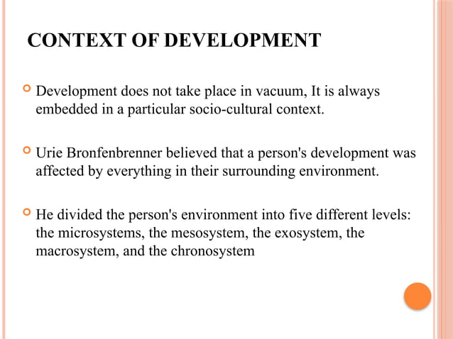human development.pptx[urie bronfenbrenner} | PPTX
