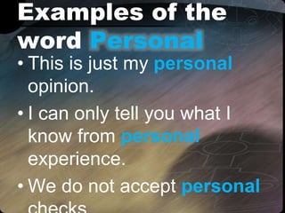 Human development and personal development | PPTX