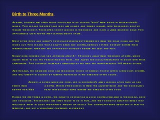 Human development during birth and postnatal period | PPT