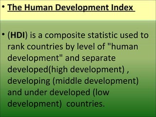 Human development index | PPT