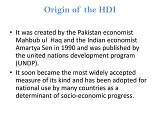 Human development index | PPT