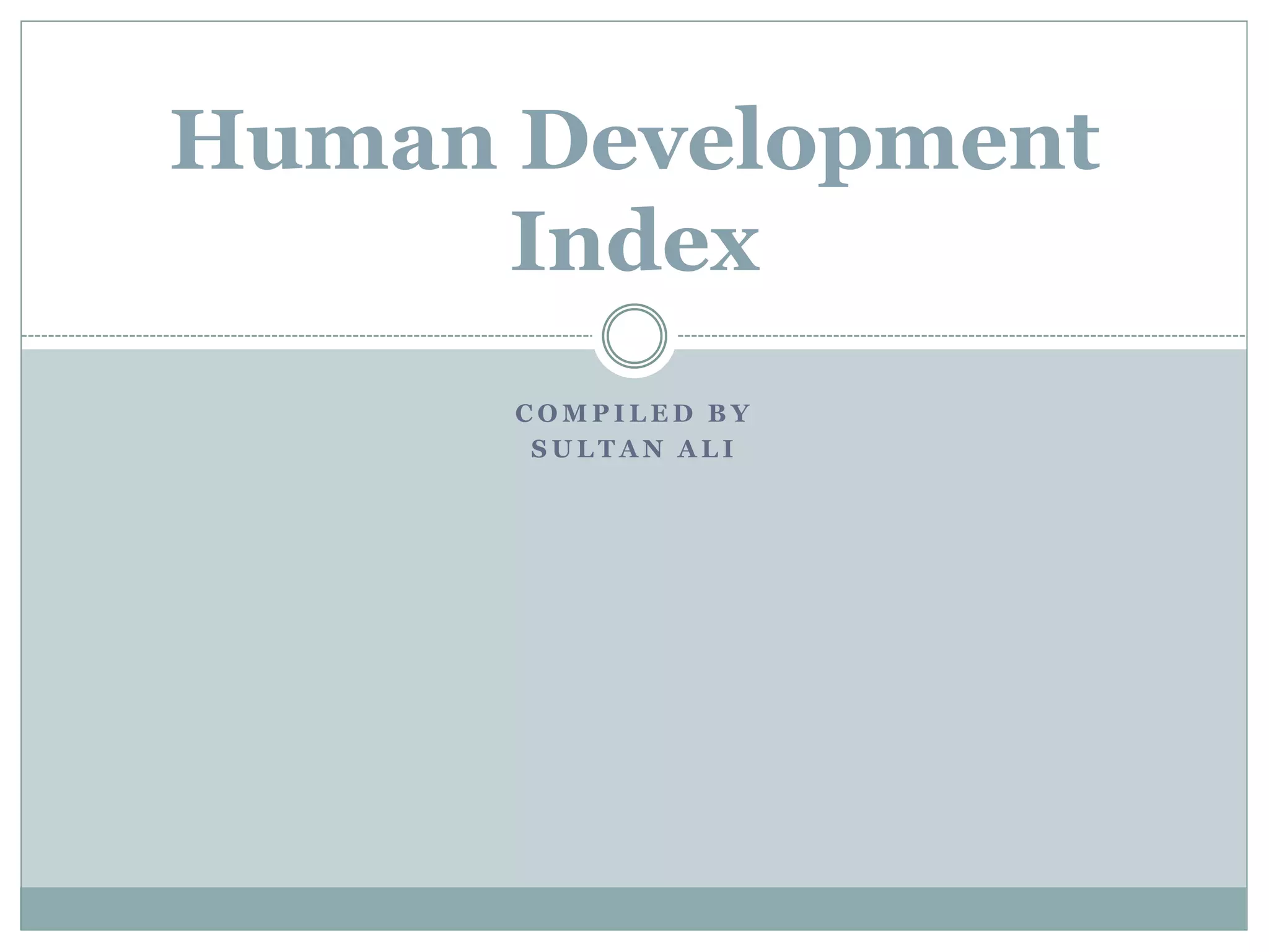 Human development index | PPT