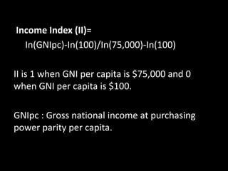Human development Index | PPTX