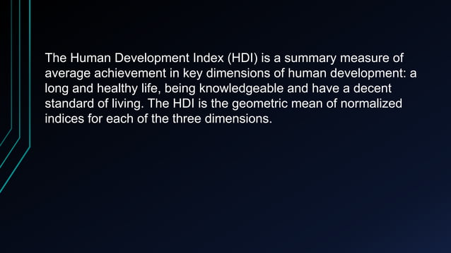 Human development index | PPT