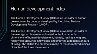 Human development index | PPTX