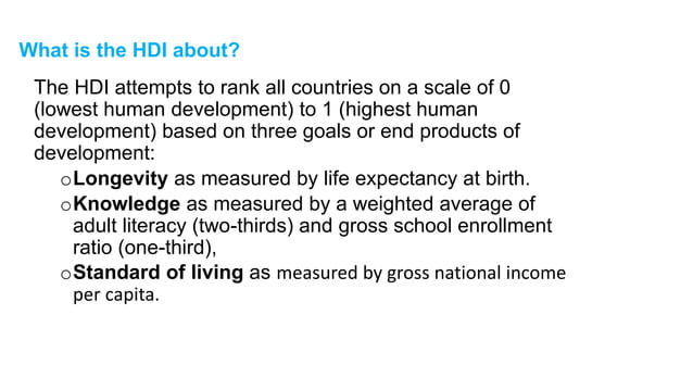 Human development index | PPT