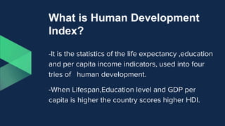 Human development index 1.2 | PPTX