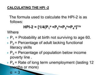 Human development indicators | PPTX