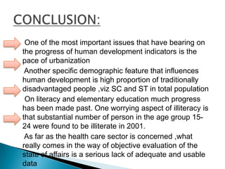 Human development indicators | PPTX