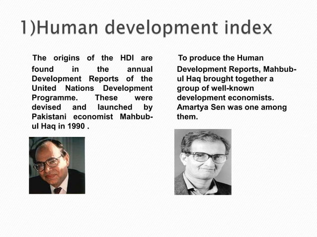 Human development indicators | PPTX
