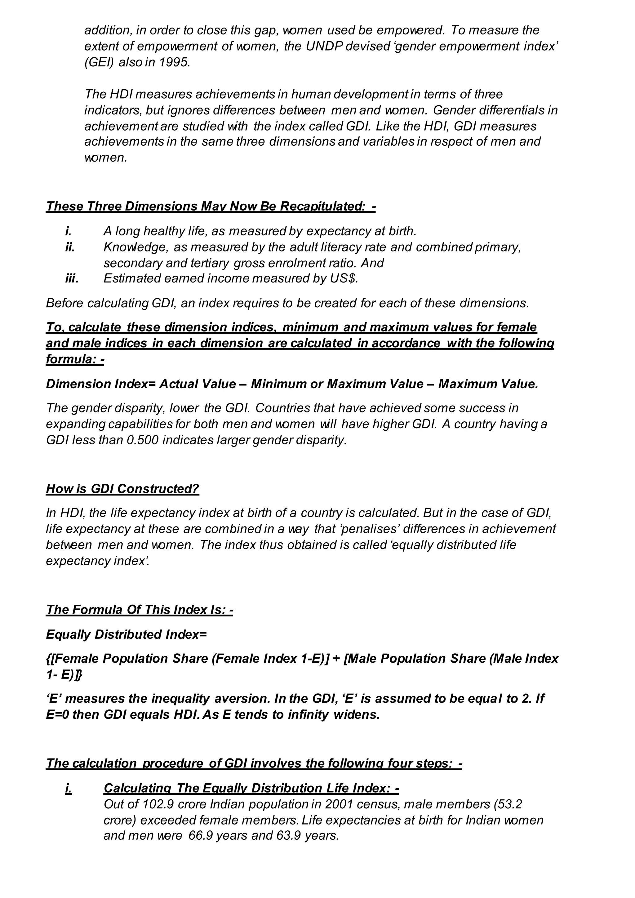 Human development indicators | DOCX