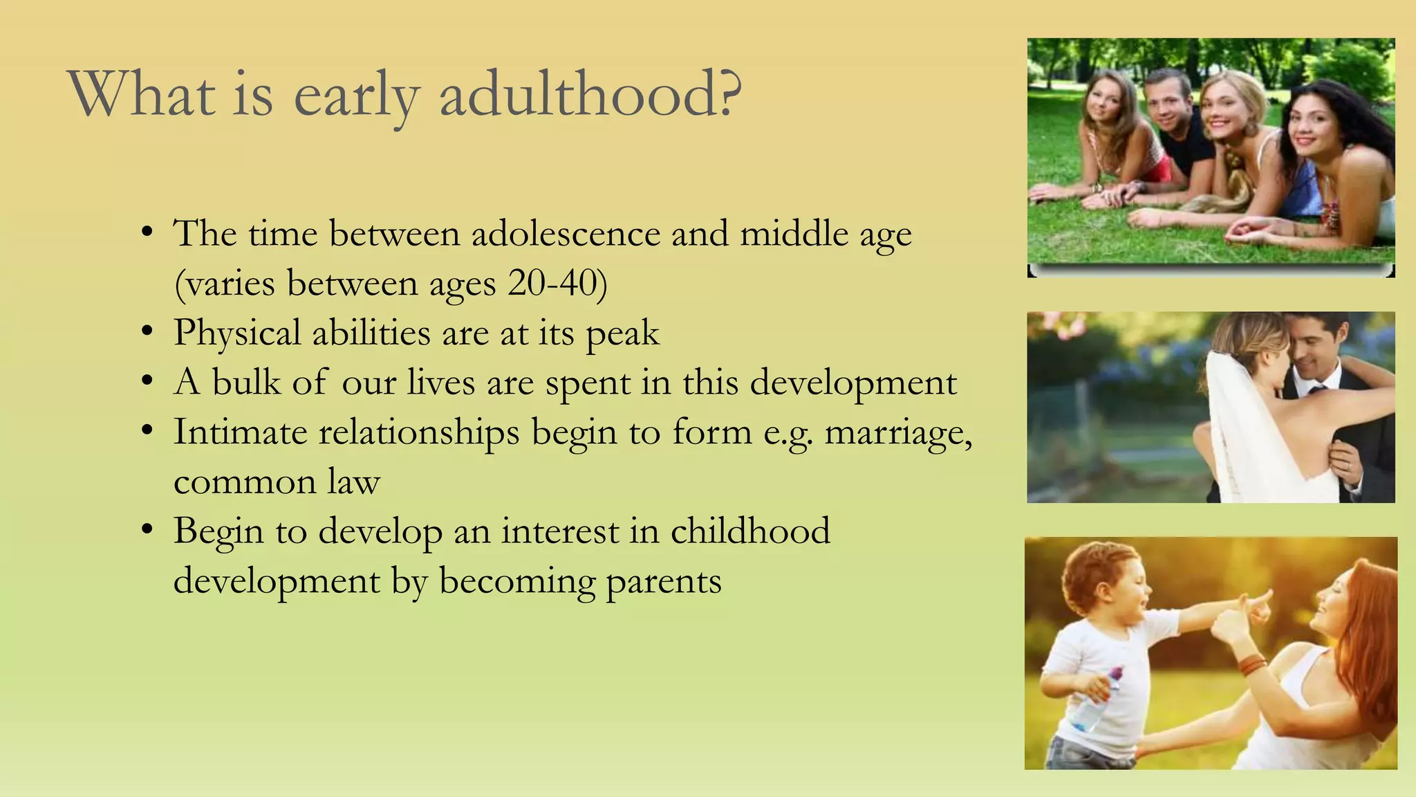 Early Adulthood | PPTX