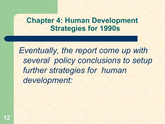 H Uman Development Report 1990 | PPT