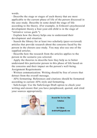 Human Development WorksheetUsing the Human Development Case St.docx ...