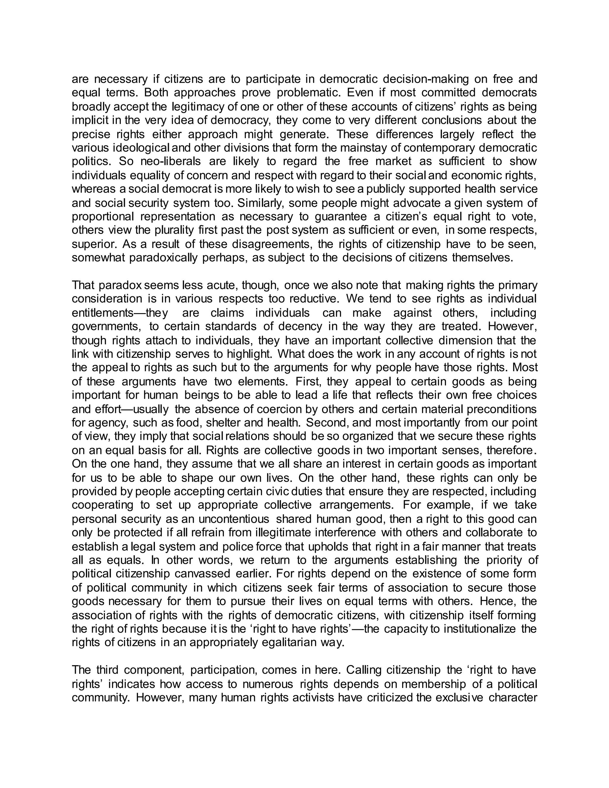 Human dignity rights and the common good | DOCX