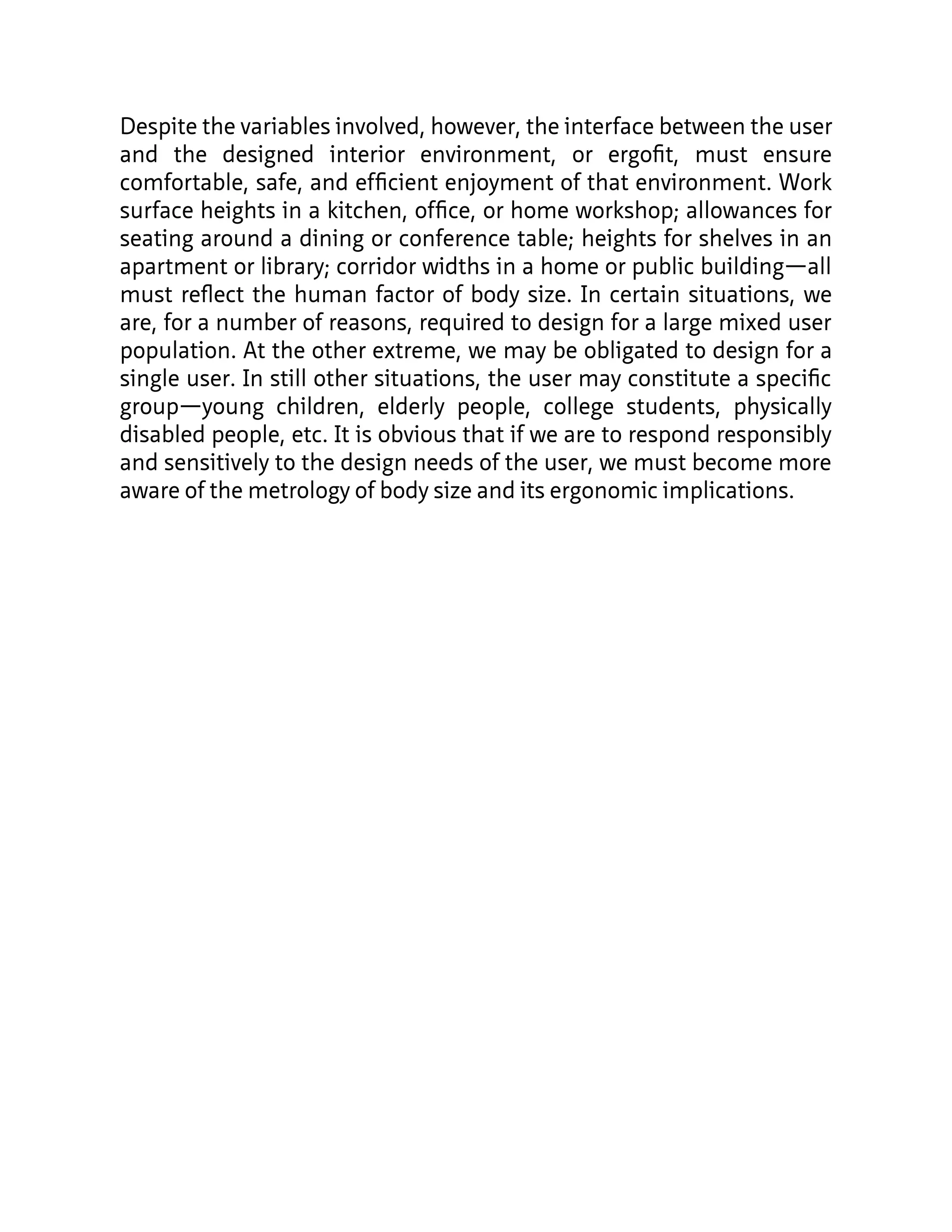 Human Dimension and Interior Space A Source Book of Design Reference ...