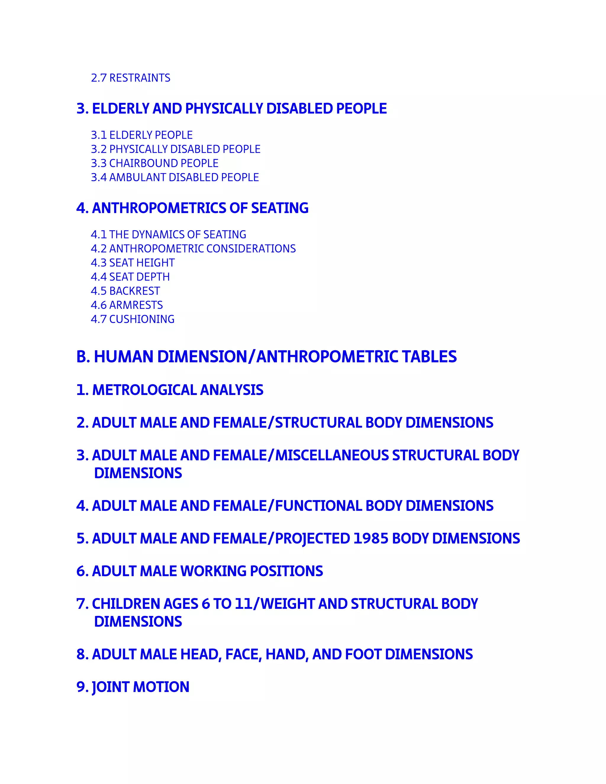 Human Dimension and Interior Space A Source Book of Design Reference ...