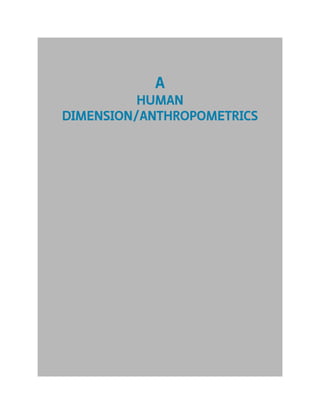 Human Dimension and Interior Space A Source Book of Design Reference ...