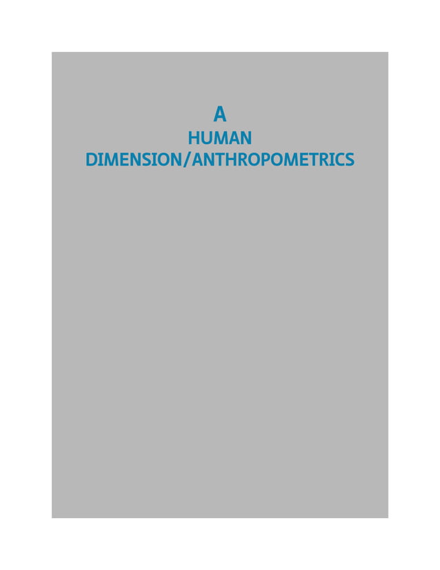 Human Dimension and Interior Space A Source Book of Design Reference ...