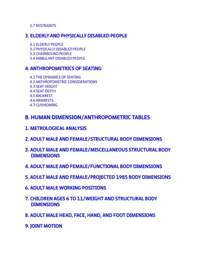 Human Dimension and Interior Space A Source Book of Design Reference ...